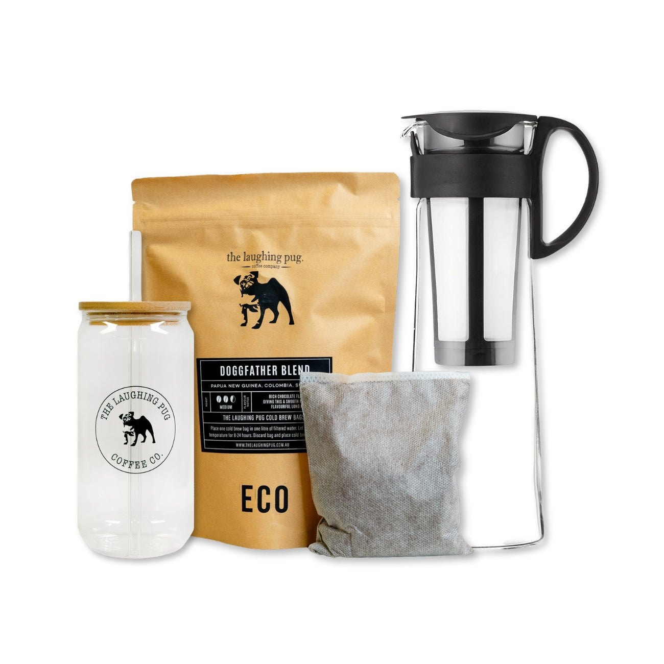 Easy Cold Brew Bundle – The Laughing Pug Coffee Co